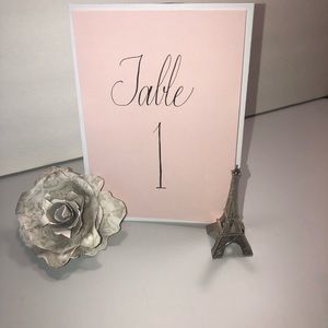 Party Supplies | Handmade Custom Calligraphy Table Cards | Poshmark